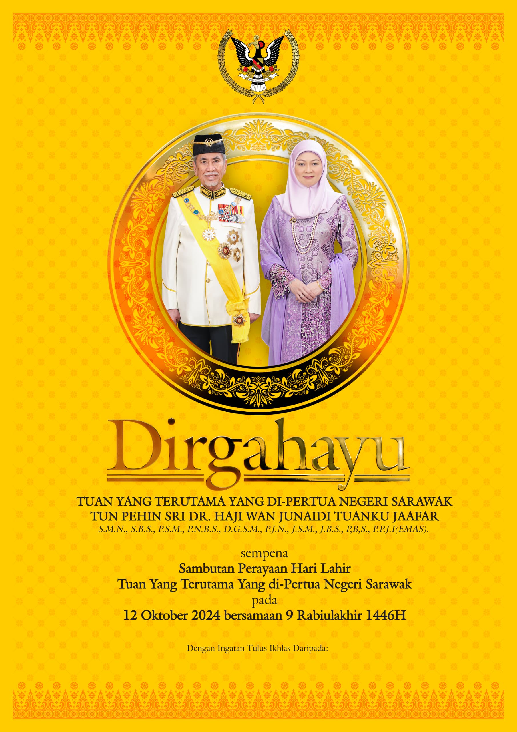 HIS EXCELLENCY THE GOVERNOR OF SARAWAK PROFILE - Pejabat Tuan Yang ...